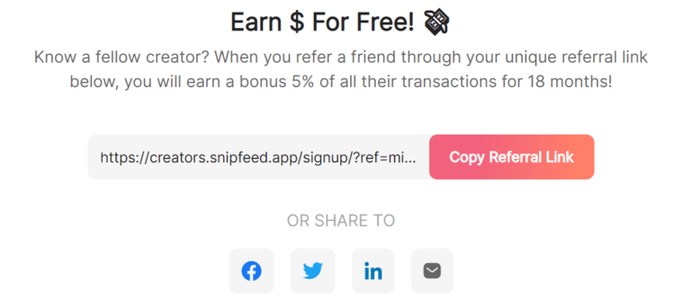Snipfeed Review (Link-In-Bio Monetization Platform)
